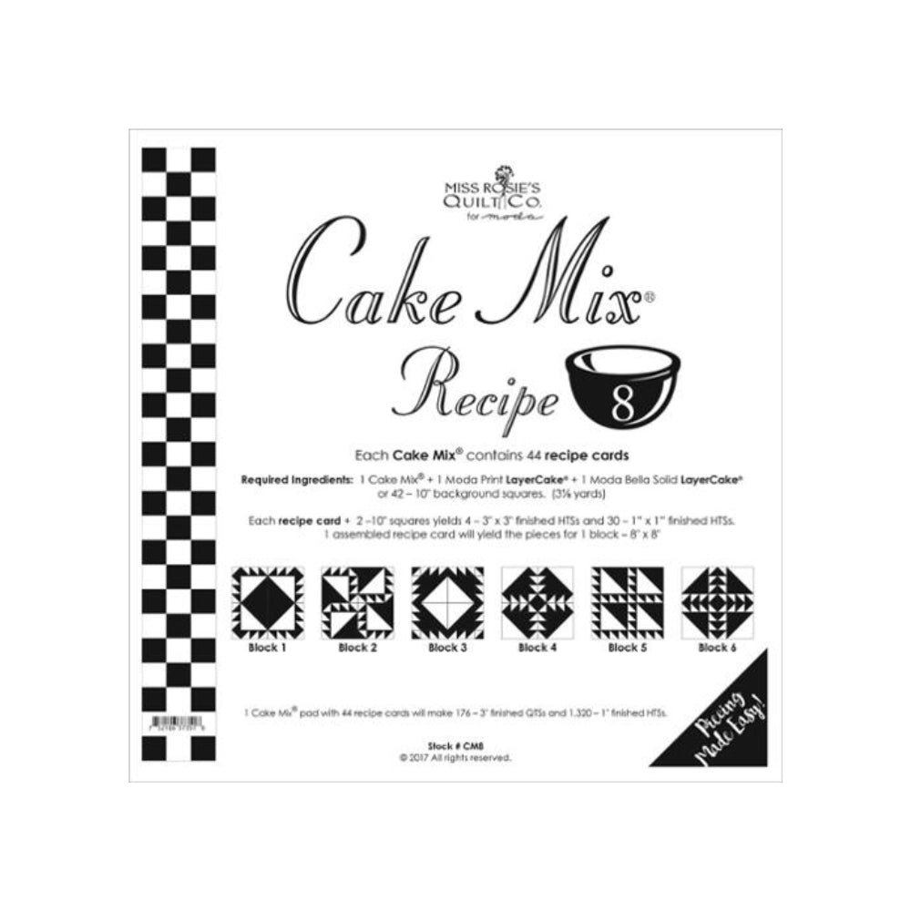 Moda Cake Mix Recipe 8 – Fabric Sauce