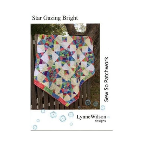 Star Gazing Pattern Bright by Lynne Wilson – Fabric Sauce